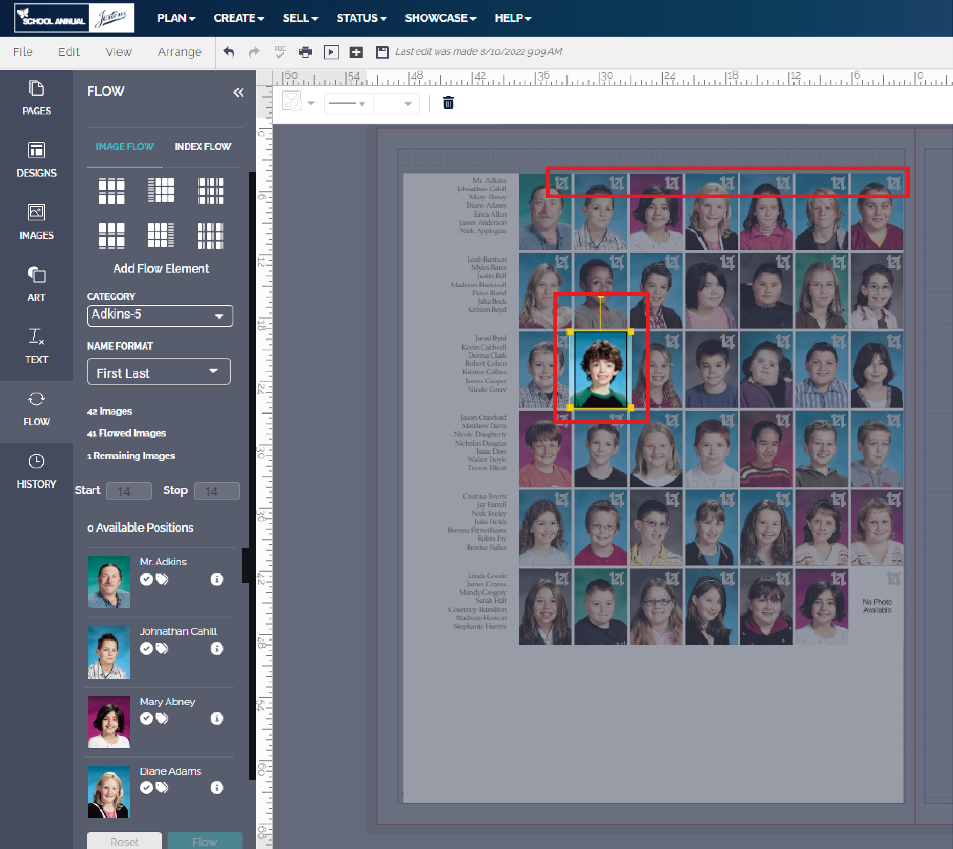 9) Flowing Portraits – School Annual by Jostens